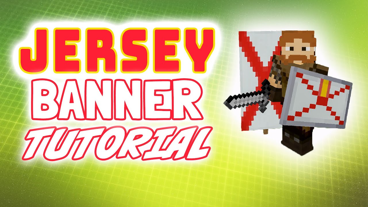Minecraft: Jersey banner Tutorial | How to make the flag of Jersey as a ...