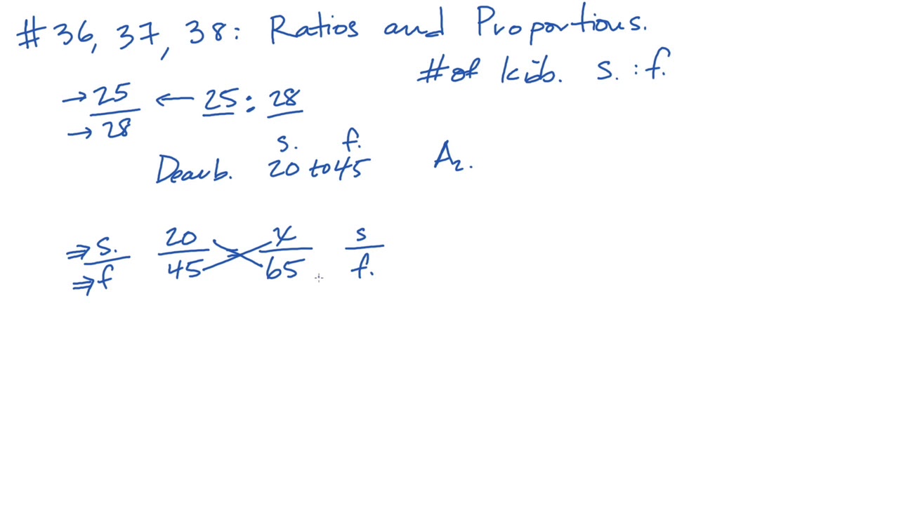 ACT Topic 36, 37, and 38: Ratios and Proportions - YouTube