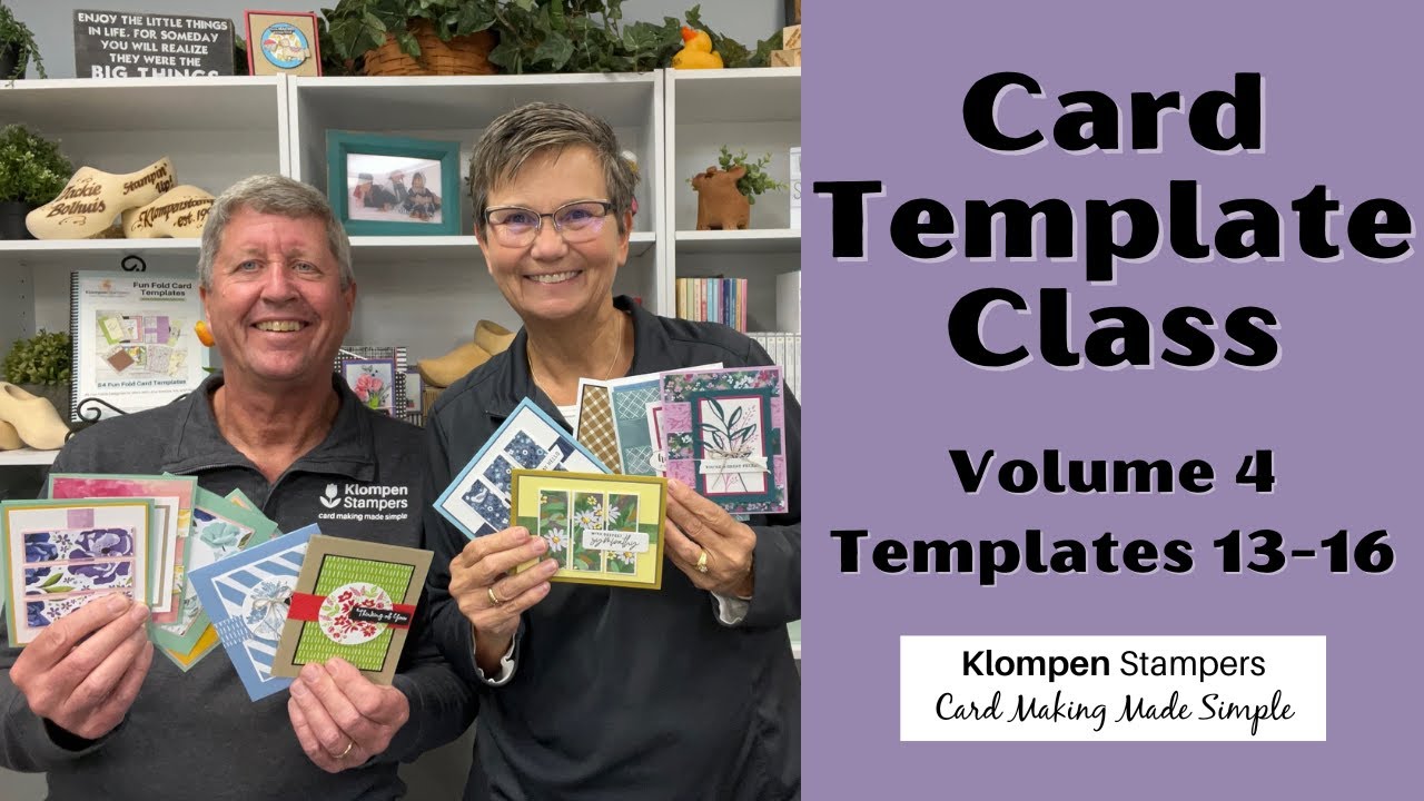 Handmade Card Ideas Made With Card Templates | Card Template Class Vol ...