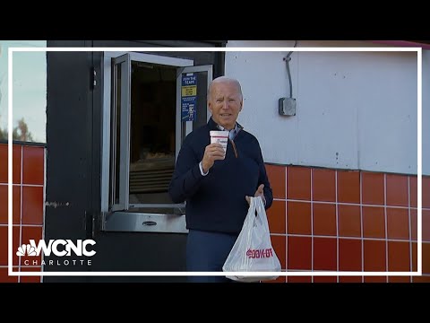 President Biden stops for lunch at Cookout before leaving North ...
