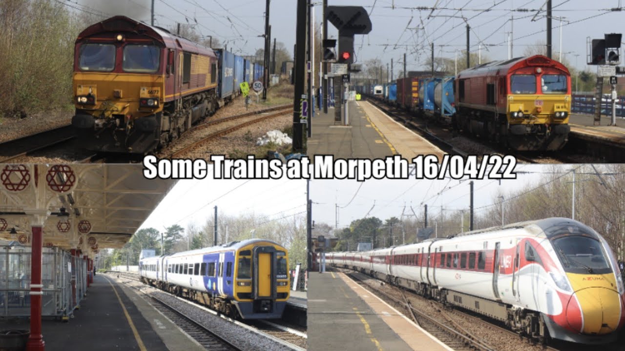 Some Trains at Morpeth 16/04/22 - YouTube