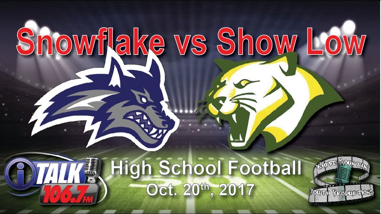 Snowflake vs Show Low High School Football Full Game Lobos vs Cougars ...