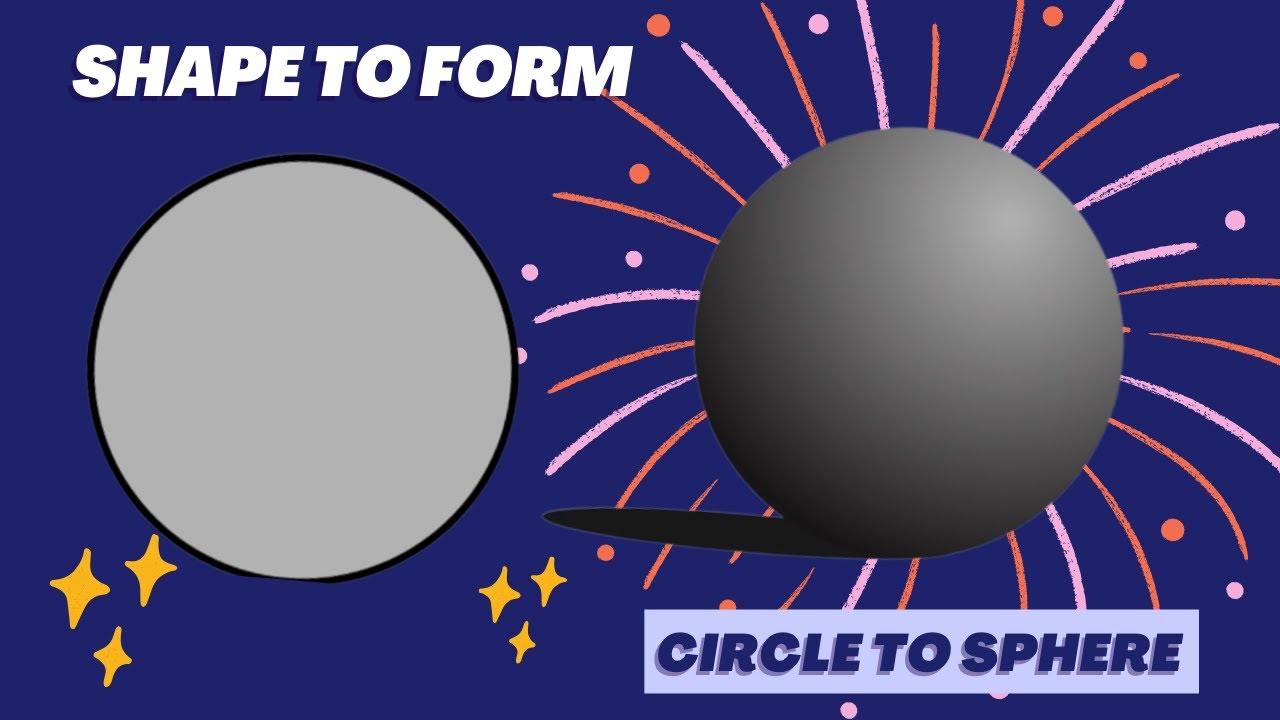 Turn a circle to a sphere. || Basic Art with Paul Iroye - YouTube