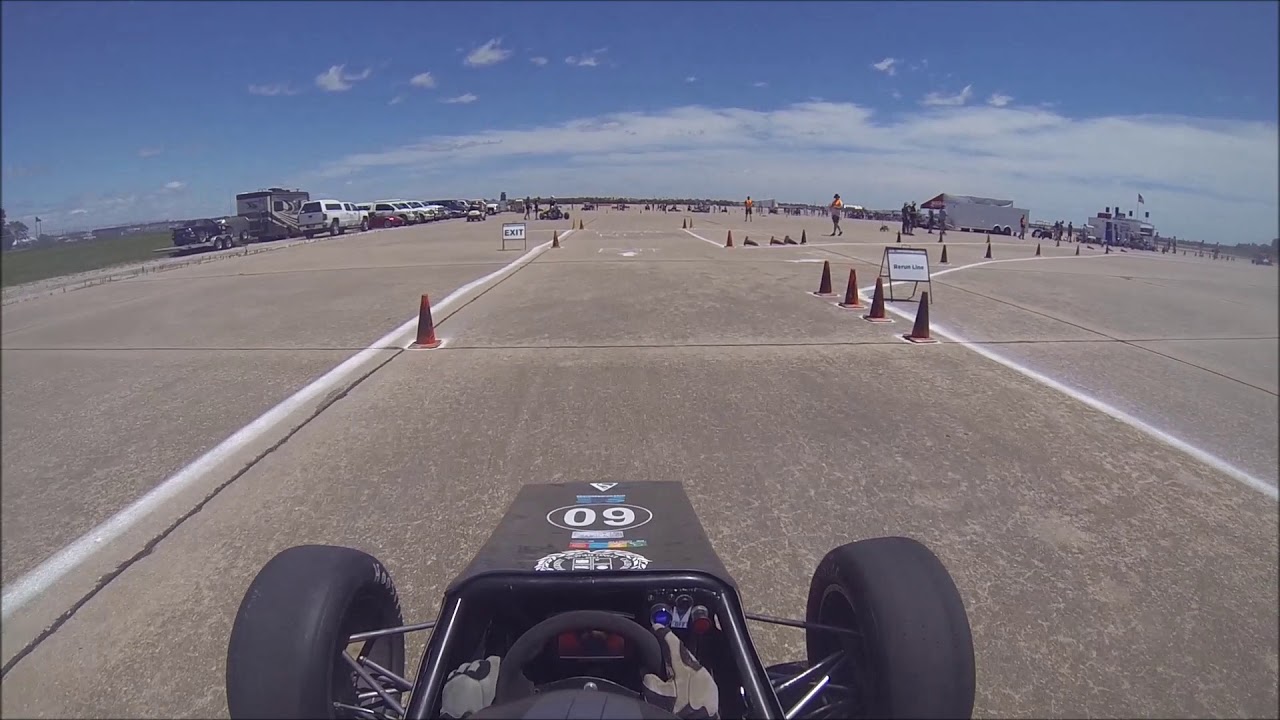 2017 CSULB FSAE Nebraska Autocross 1 - YouTube