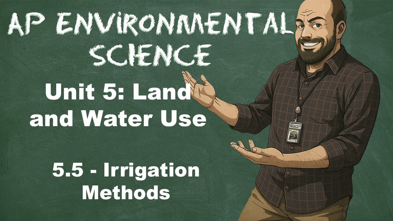 AP Environmental Science Unit 5 – Topic 5.5 Irrigation Methods - YouTube