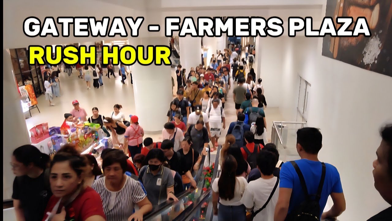 CROWDED CUBAO | GATEWAY MALL to FARMERS PLAZA Rush Hour Walking Tour ...
