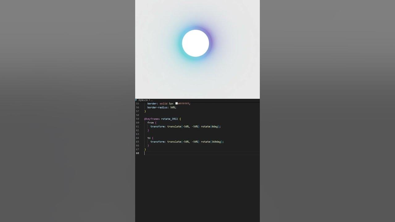 Colorful Loader In Css😍programming Coding Css Htmlcss Shorts