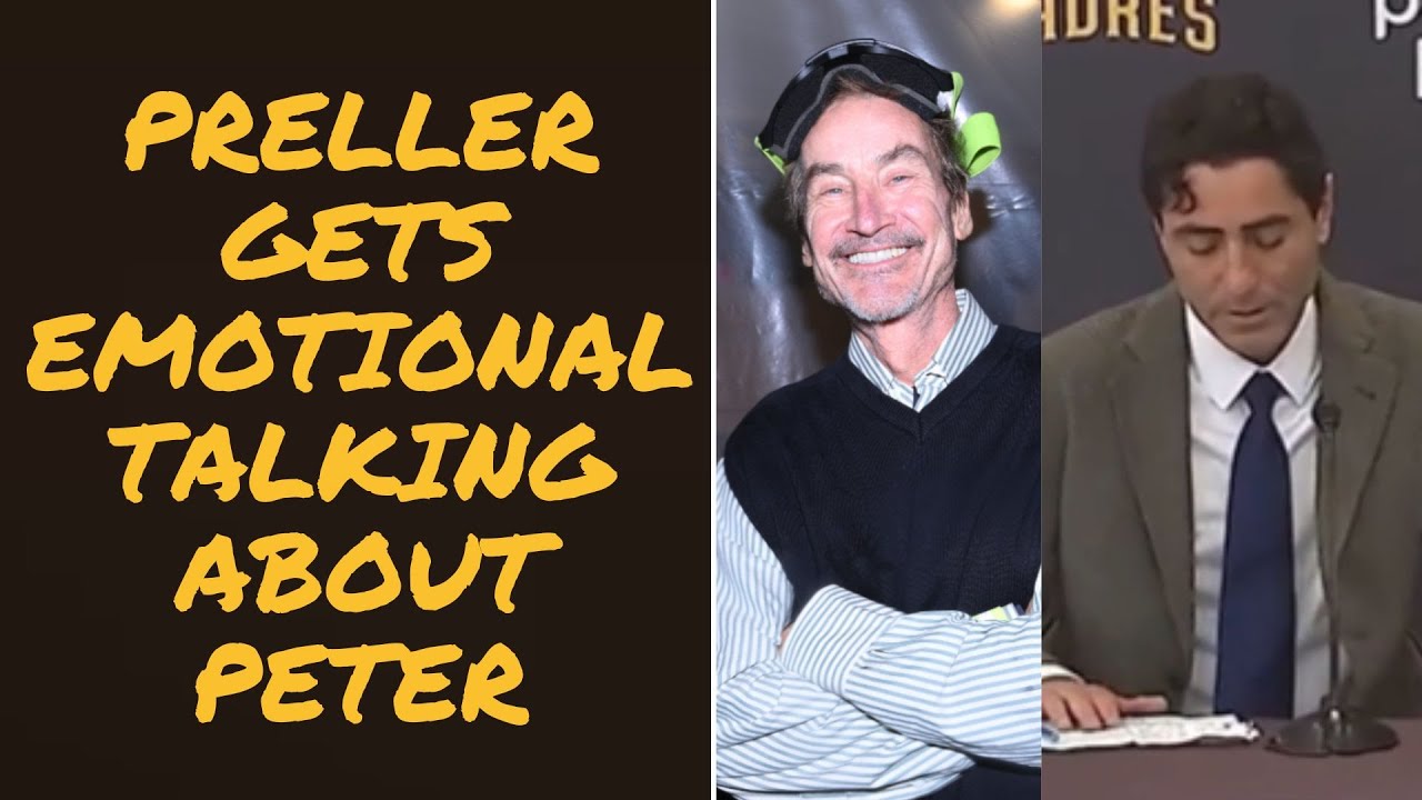 AJ Preller got choked up talking about Peter Seidler's passing 😩 - YouTube