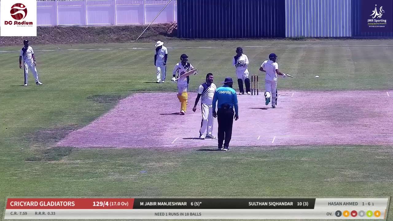 JMR-SPORTING-RUBY-CUP-SEASON-8/CricYard-Gladiators-vs-Scorpions-Cricket ...