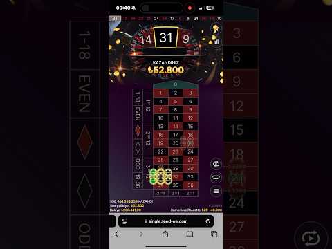 #rulet | RULETTE 5.000 TL BAHİSE 52.000 TL TEK ELDE KAZANÇ ! #rulettaktikleri #casino #bigwin #kumar
