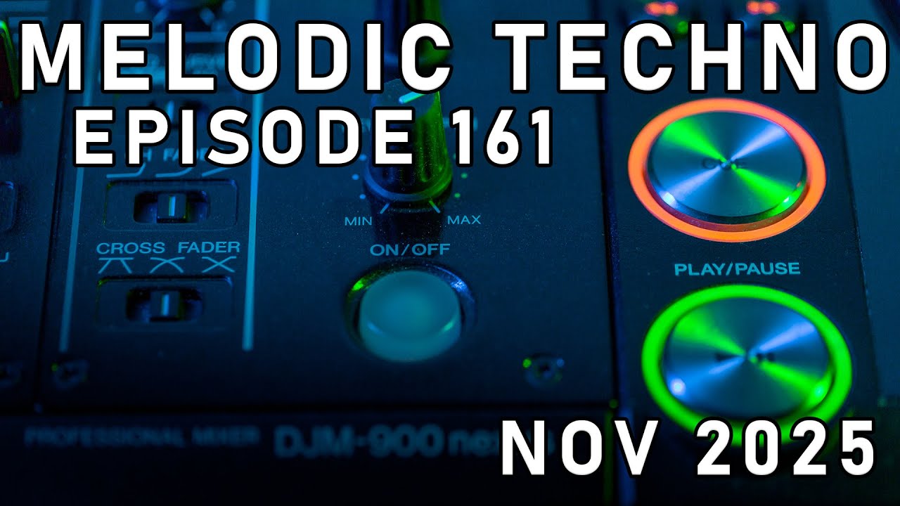 161 Melodic Techno Nov 2025 4K #161 Live Music Set Mix - YouTube