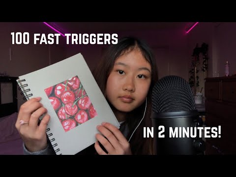 ASMR 100 triggers in 2 minutes ✨