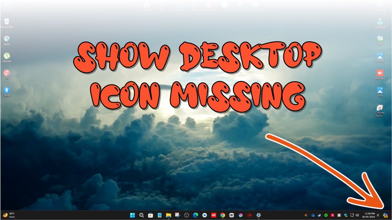 show desktop icon missing windows 11 - YouTube