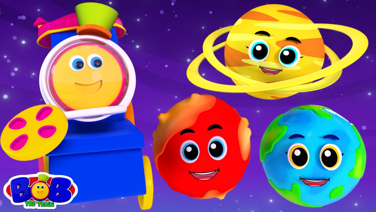 Planets Song, गृह गीत, Educational Kids Songs by Bob the Train Hindi ...