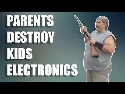 Parents destroy kid's electronics compilation 2018 - YouTube