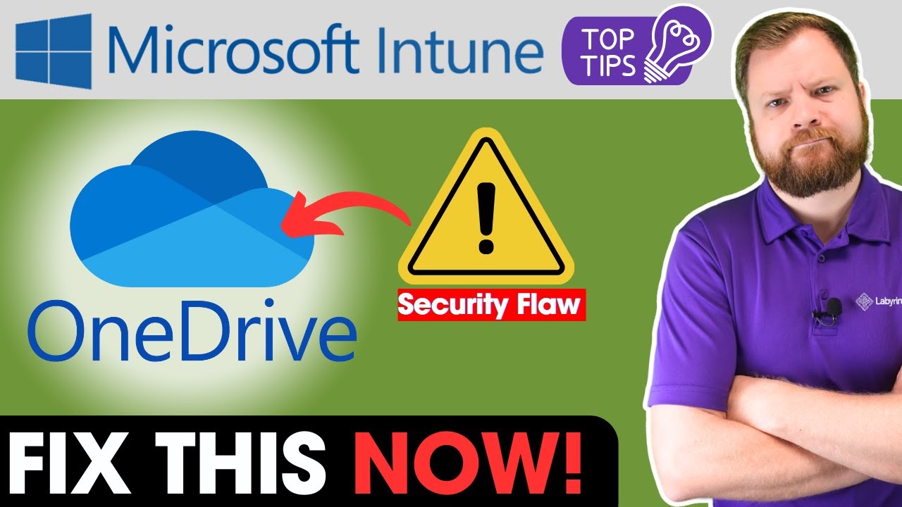 OneDrive SECURITY FLAW - Disable NOW with Microsoft Intune - YouTube