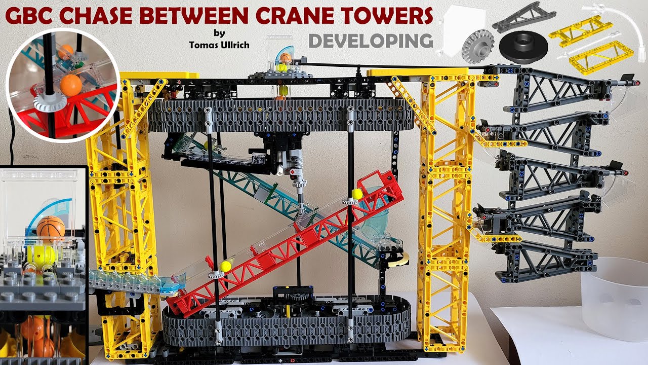 LEGO GBC Chase Between Crane Towers - Developing - YouTube