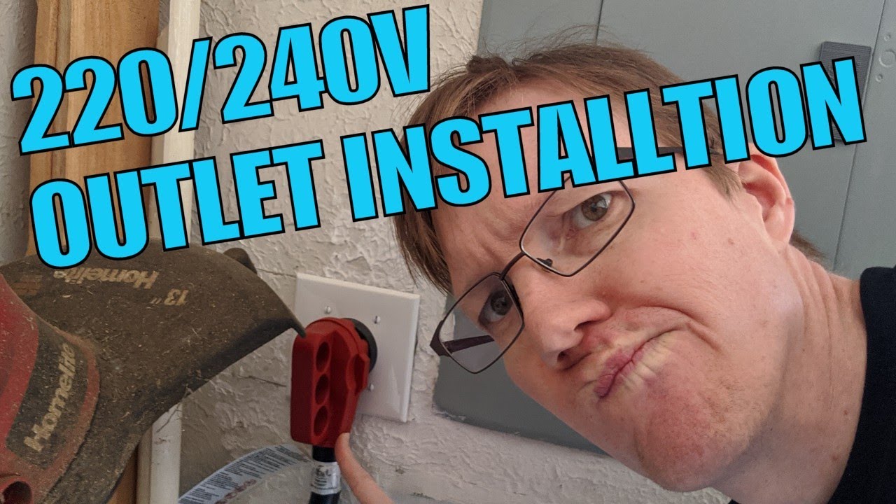 220/240 volt outlet Installation Experience - YouTube