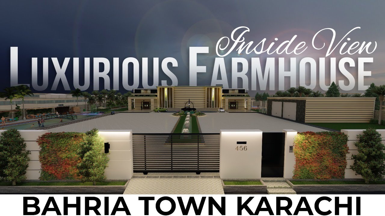Luxurious Farmhouse in Bahria Town Karachi - Inside View Complete Video ...