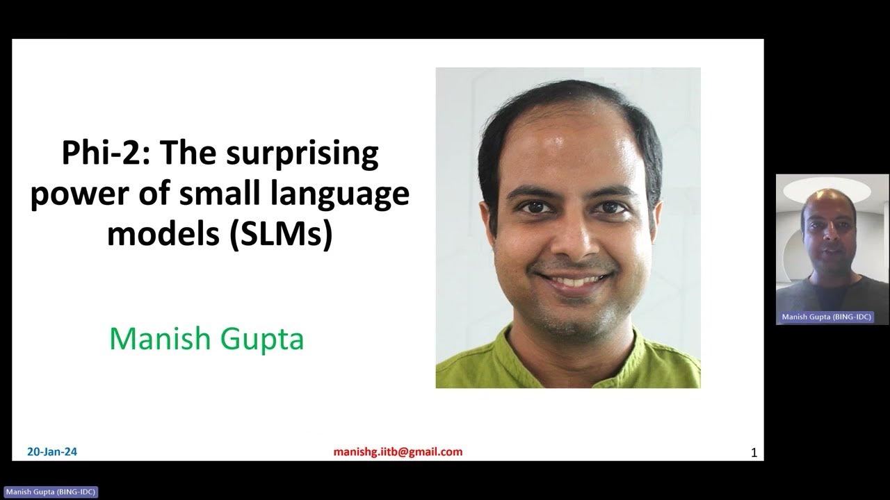 Microsoft Phi-2: The surprising power of small language models (SLMs) - YouTube