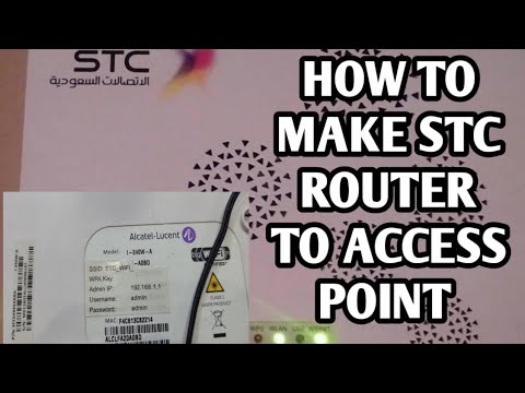 HOW TO MAKE STC 5G ROUTER TO ACCESS POINT IN SAUDI ARABIA/ access point ...