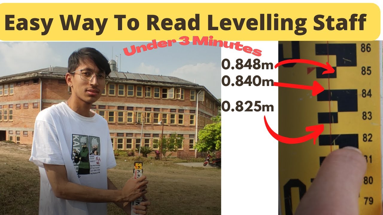 How to read levelling staff | How to read Auto Level Staff | Auto Level ...