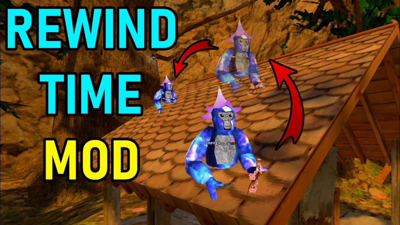 Gorilla Tag VR But I CAN REWIND TIME? | Seventy's Rewind Time Mod - YouTube
