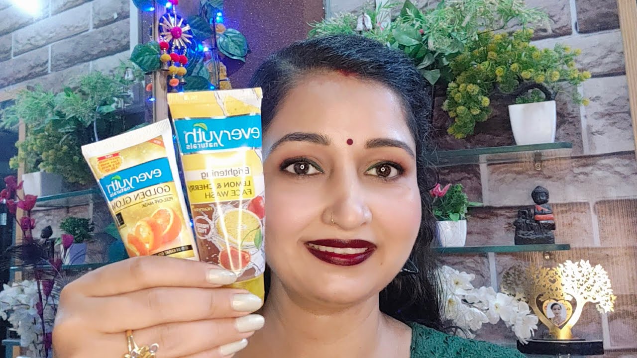 Everyuth combo - Golden glow peel off mask & Brightening Lemon & Cherry ...