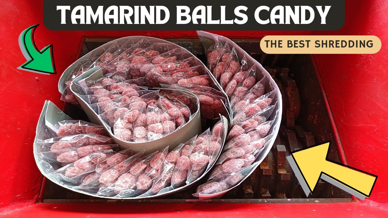Tamarind balls candy vs Fast shredder machine | New The Best ASMR - YouTube