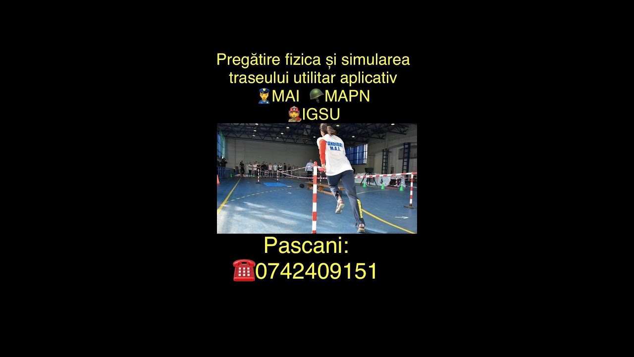 Traseu utilitar aplicativ MAI / proba sportiva politie Pascani - YouTube