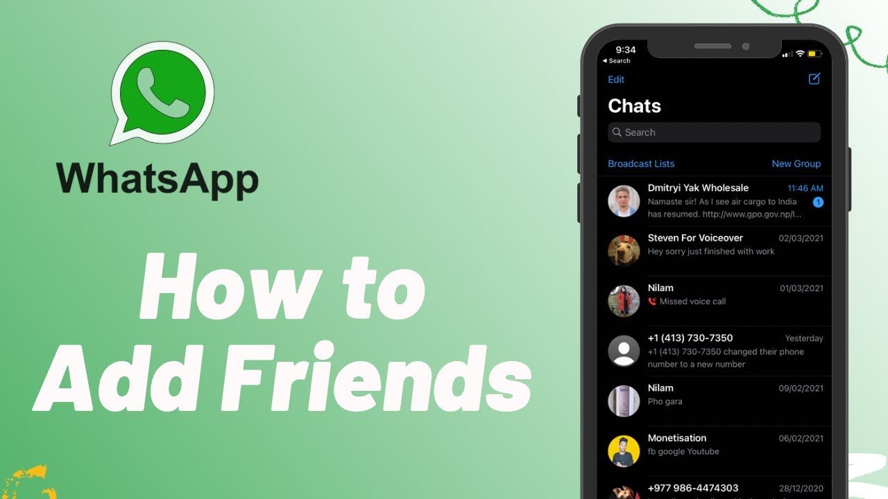 WhatsApp : How to Add Friends 2021 | Mobile App - YouTube
