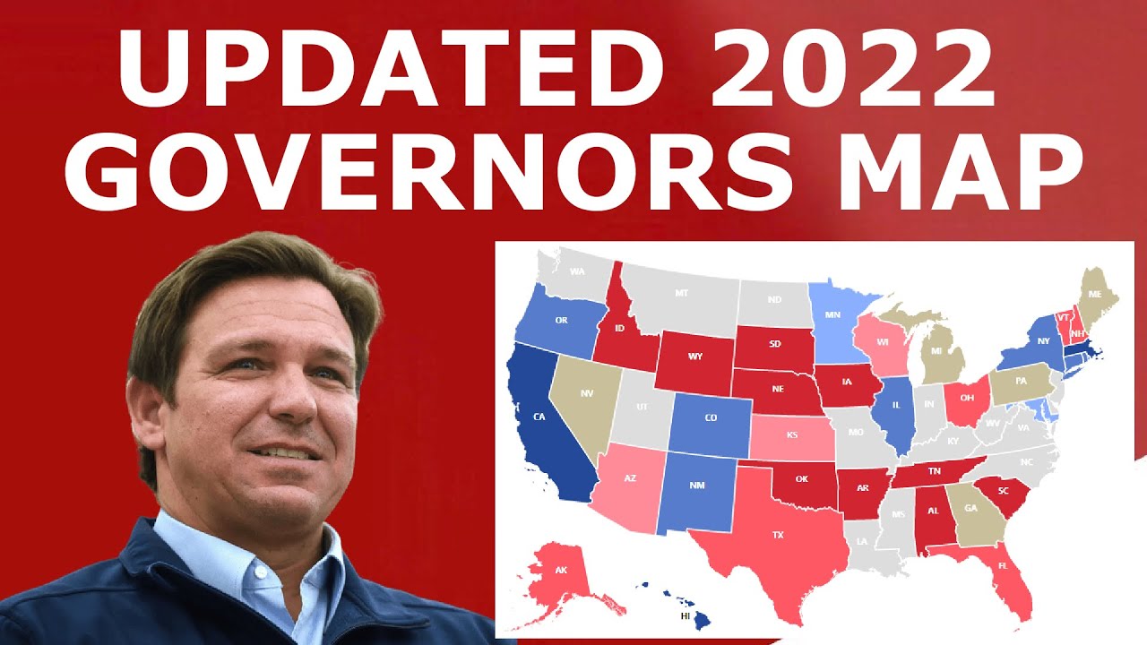 Updated 2022 Governors Map Prediction (April 2022) - YouTube