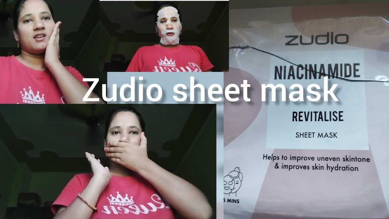 zudio sheet mask honest review||Preeti Rana||zudio - YouTube