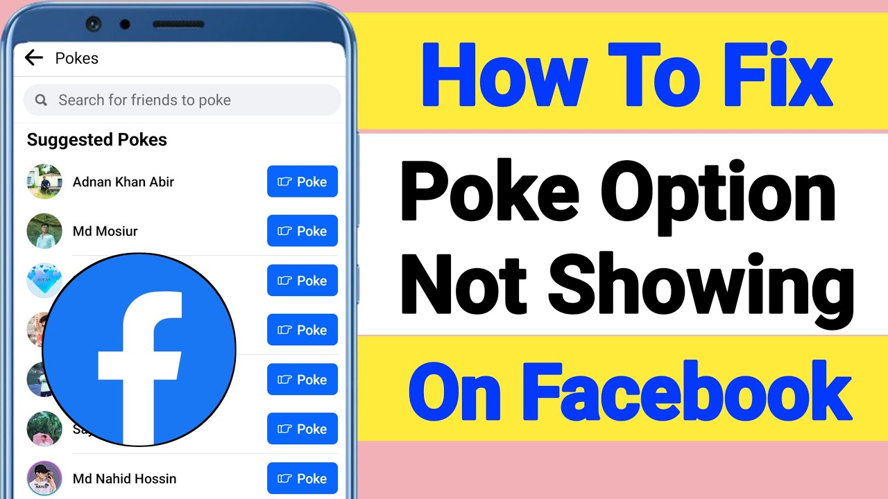 How To Fix Poke Option Not Showing On Facebook | Facebook Pokes - YouTube