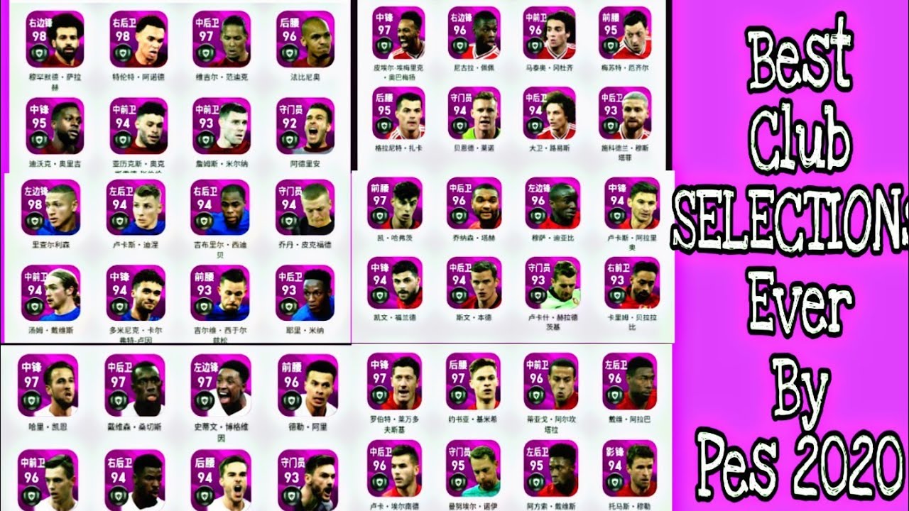 Best club selections ever, Next week club selection featured players in ...