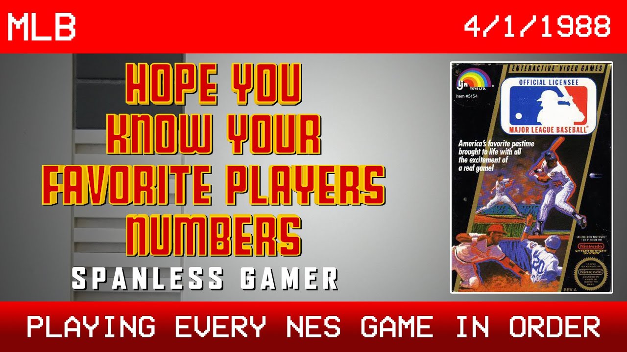 N096 - Major League Baseball for the NES is LJN's attempt at a sports ...