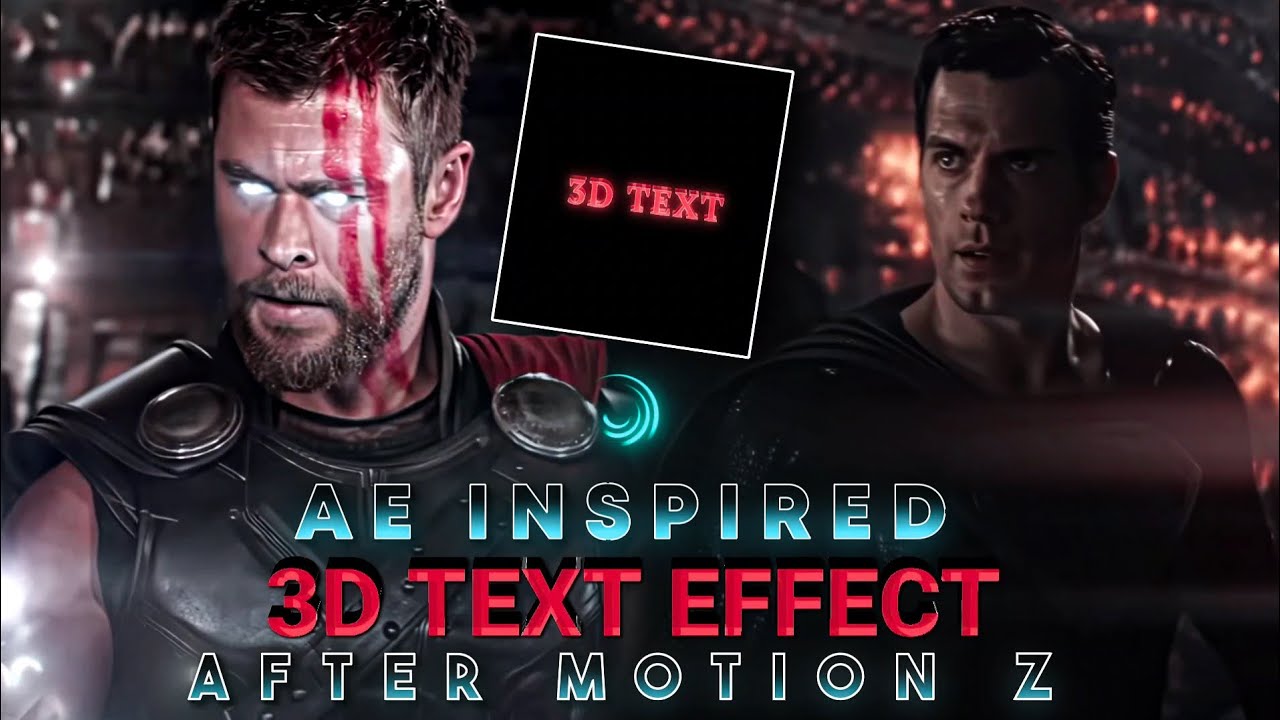 Ae Like 3D text effect in After motion z ( preset + XML ) by demon - YouTube