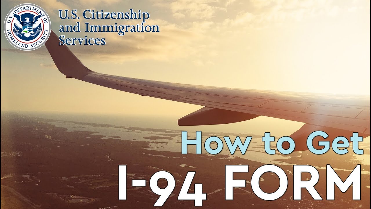 How To Get I 94 Form And I94 Travel History YouTube