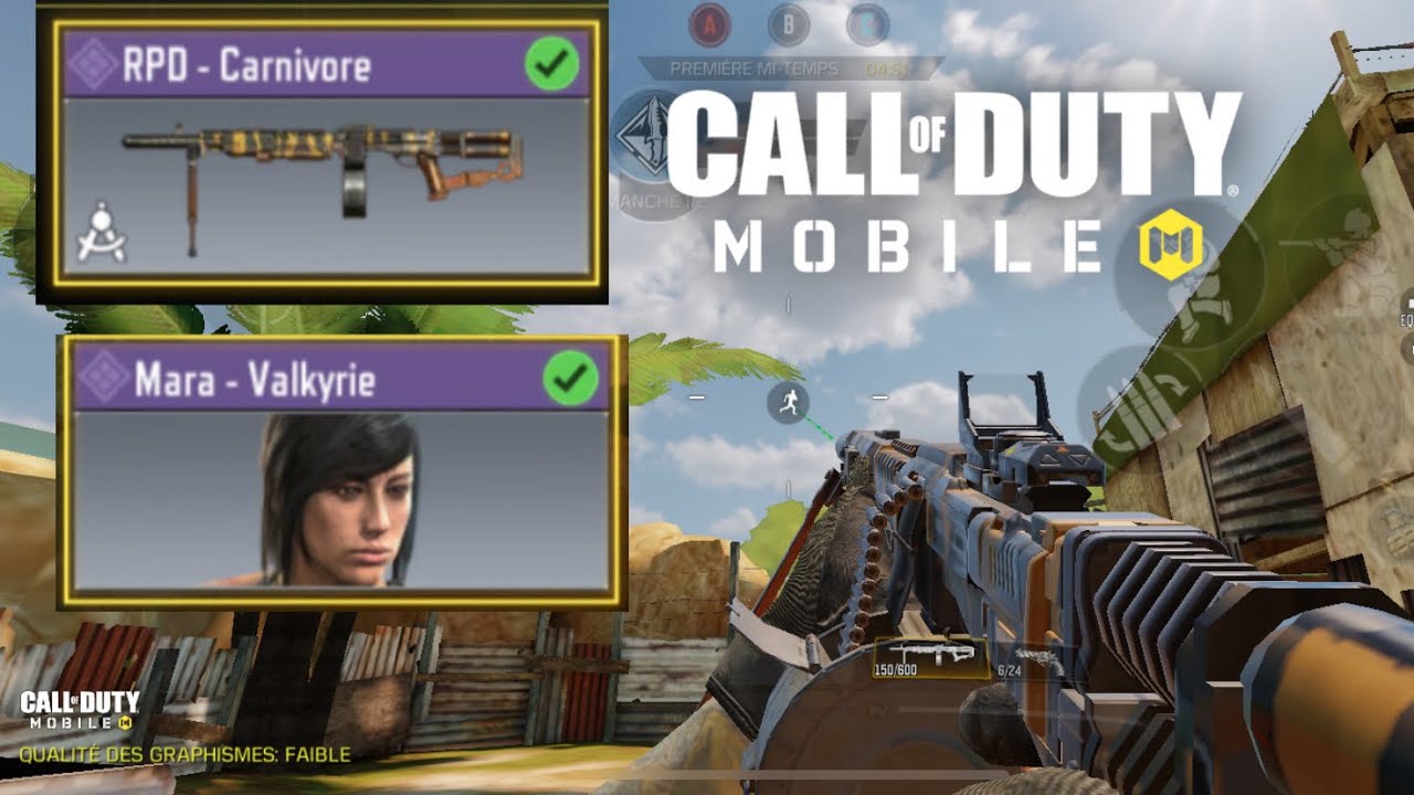 RPD - CARNIVORE + LE SKIN MARA - VALKYRIE SUR Call Of Duty Mobile Fr ...