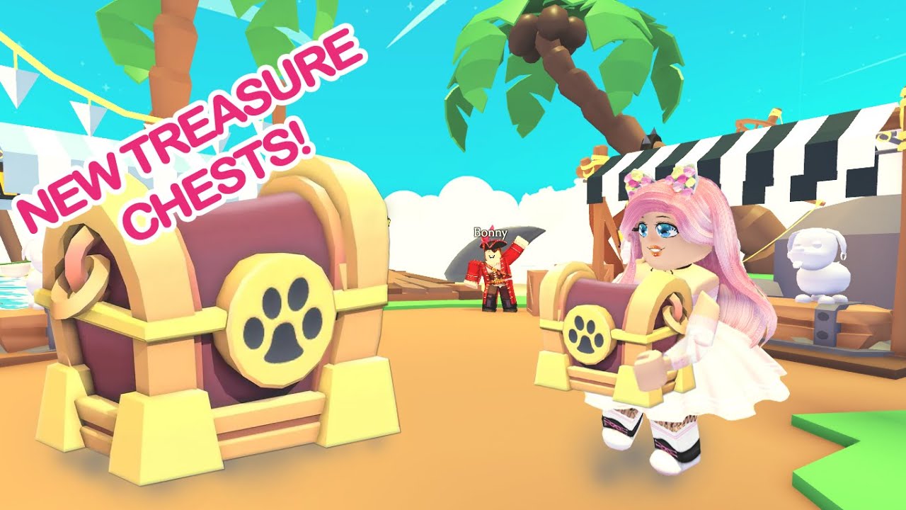 Adopt Me *NEW* 🎁 PET TREASURE CHESTS 🎁 +40 New Pet Accessories and ...