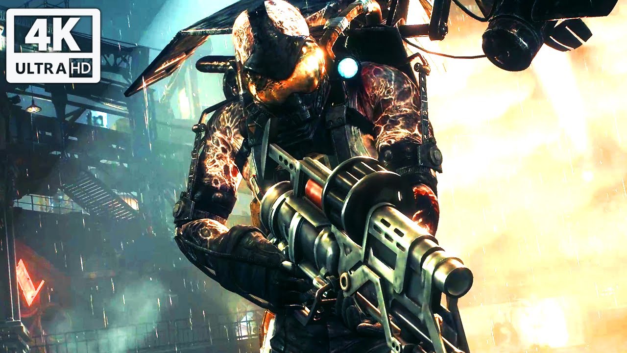 Batman Captures Firefly (Batman Arkham Knight) Gotham On Fire 4K UHD ...