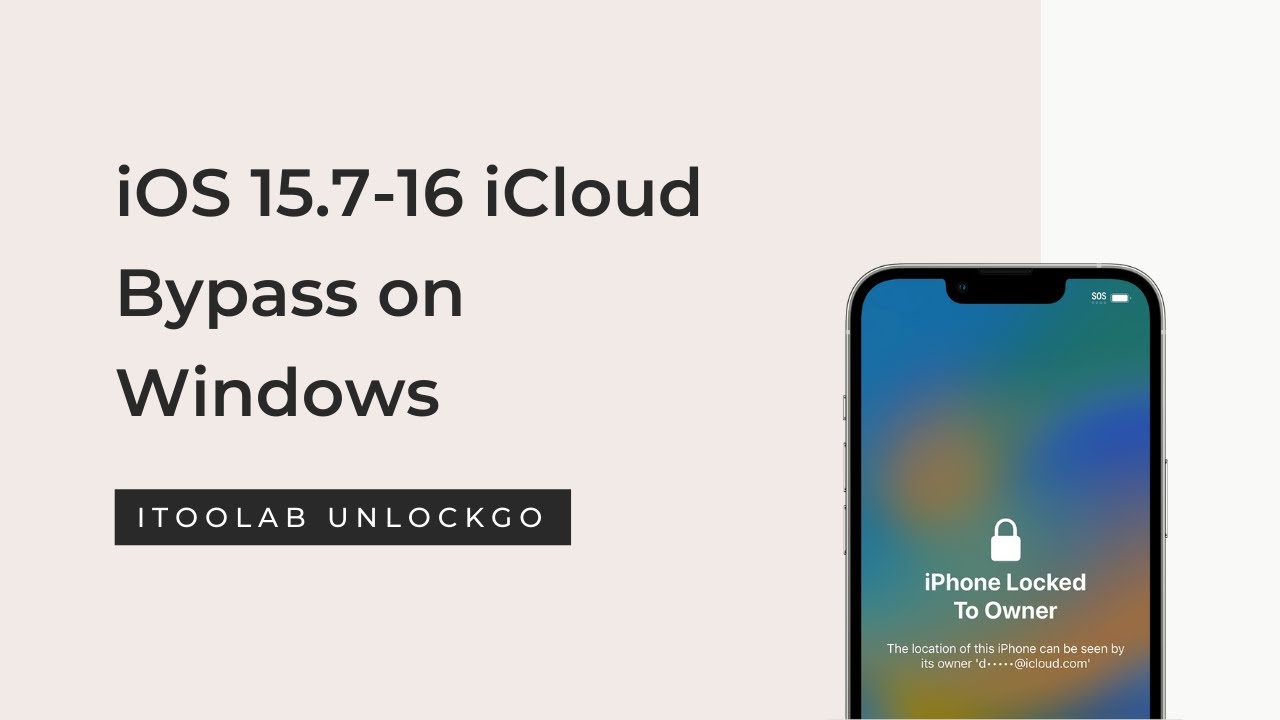 iOS 15.7-16 iCloud Bypass on Windows with iToolab UnlockGo - YouTube
