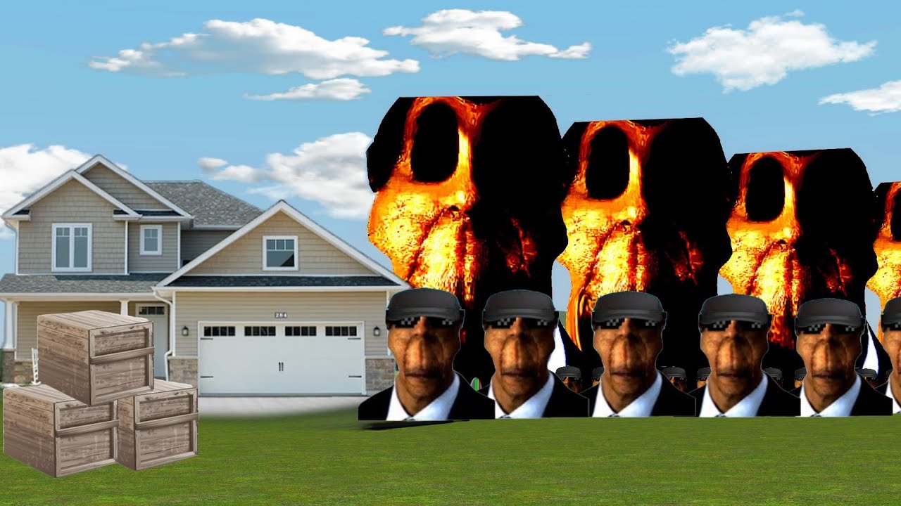 Obunga Family Vs Houses In Garry's Mod - YouTube