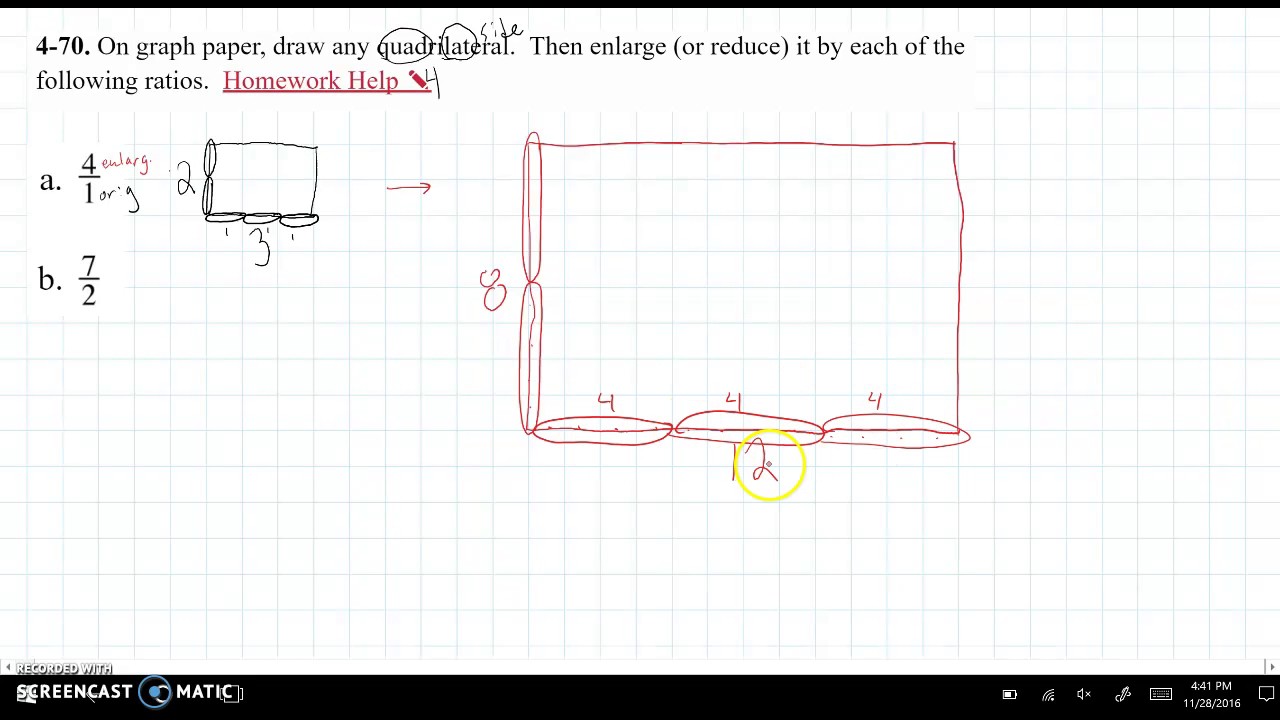 Enlargements and Reductions of Figures (4-70) - YouTube