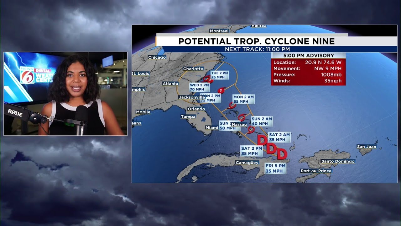 Potential Tropical Cyclone Nine forms. What we can expect - YouTube