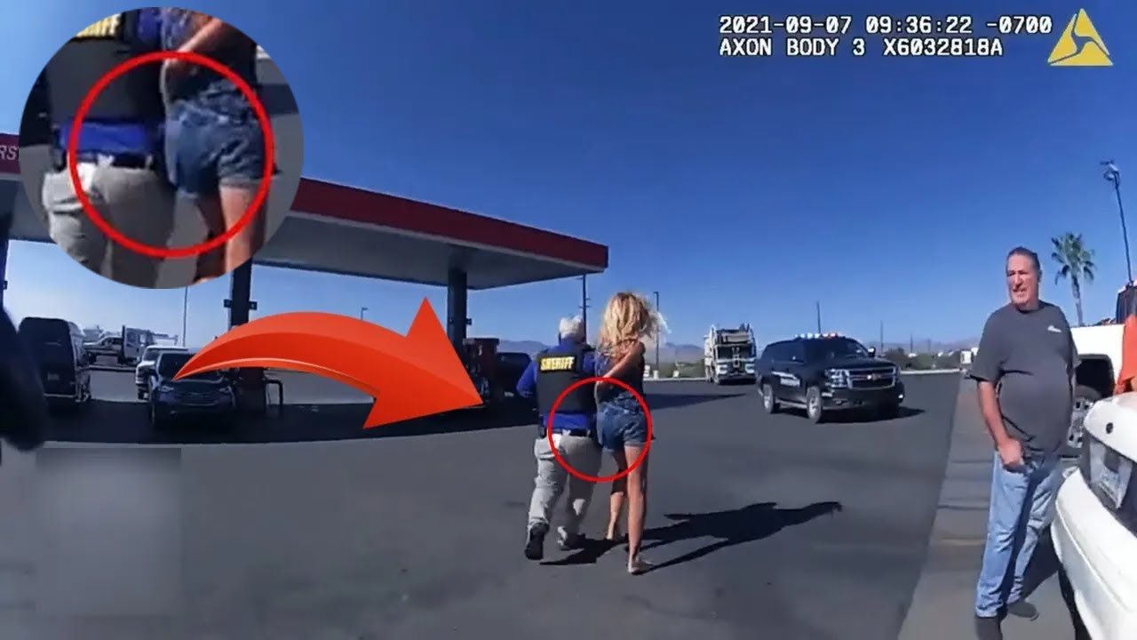 Police Bodycam Shocking Moment - Woman Grabs Cop's Gun then this ...