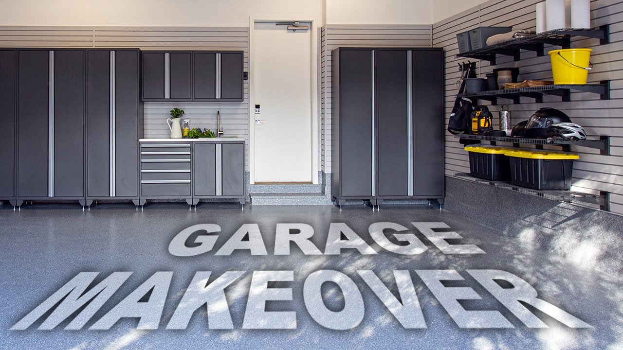 Makeover: A Cluttered Garage Gets Organized! - YouTube