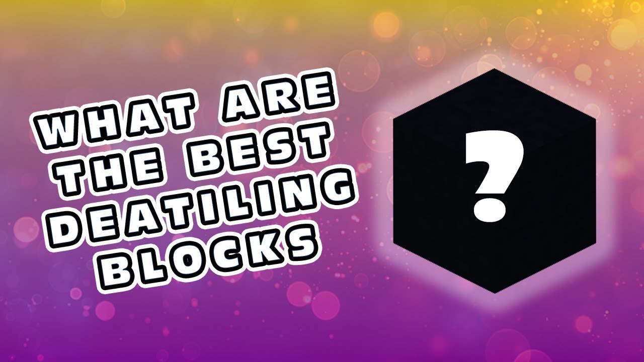 The 10 BEST Detailing Blocks in Minecraft! - YouTube