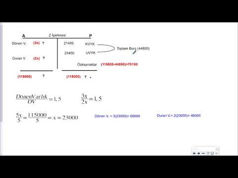 FİNANSAL TABLOLAR ANALİZİ - SORU ÇÖZÜMLERİ 2