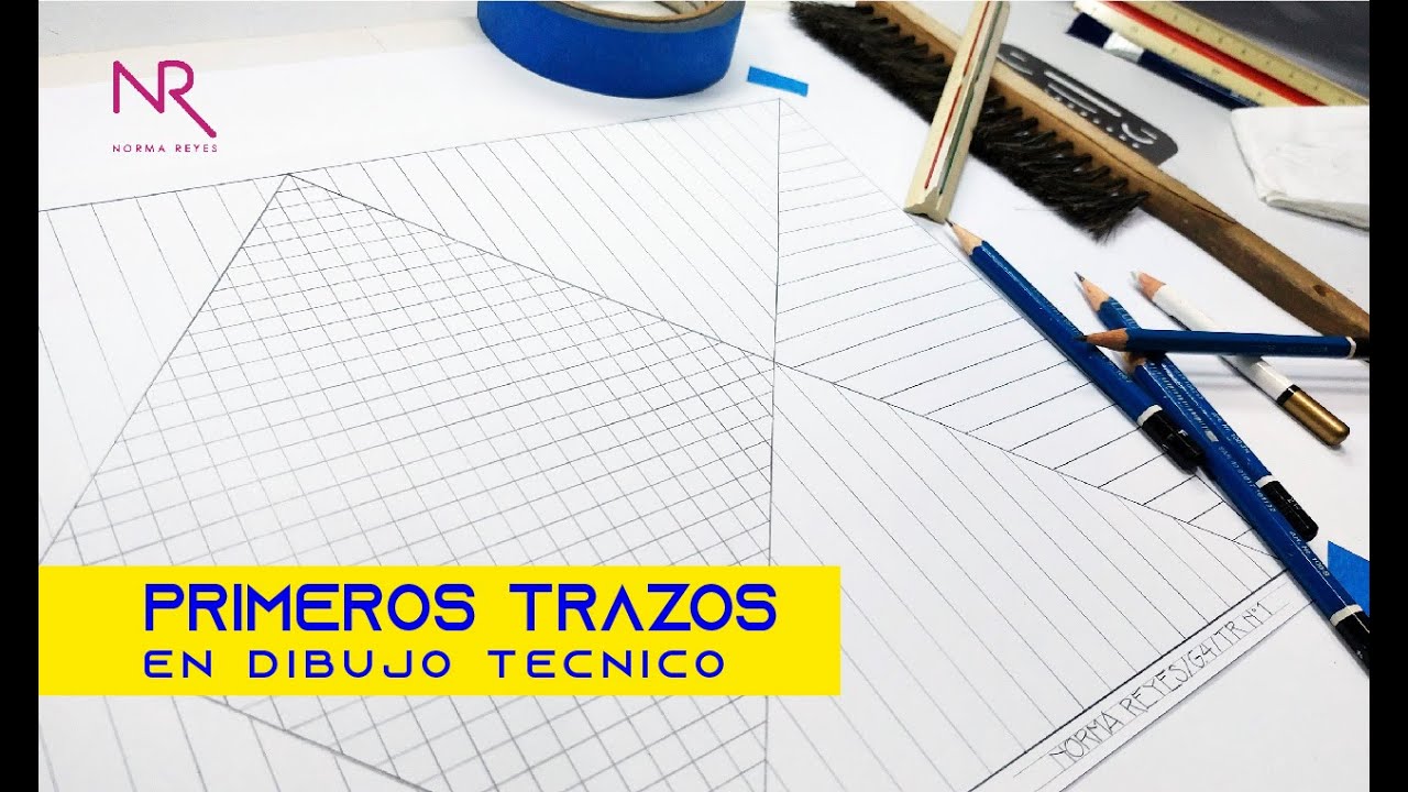 HORIZONTAL y VERTICAL PRIMEROS TRAZOS EN DIBUJO TÉCNICO - YouTube